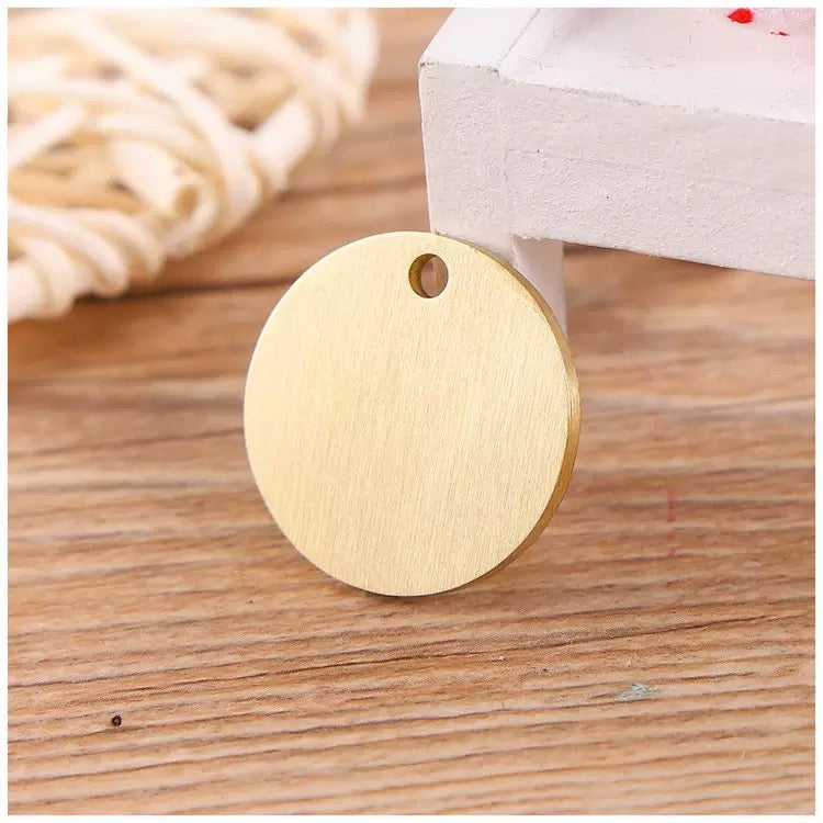 Customized Brass Round Pendant/Name Tag – Prime Pet Zone