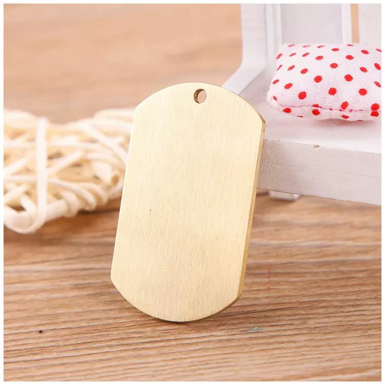 Customized Brass Name Tag – Prime Pet Zone
