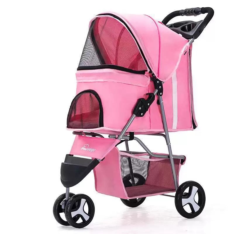 Small & Medium Size Foldable Stroller – Prime Pet Zone