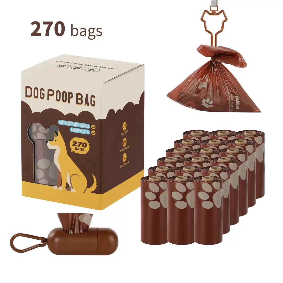 Dog Poop Bags Set - Biodegradable – Prime Pet Zone